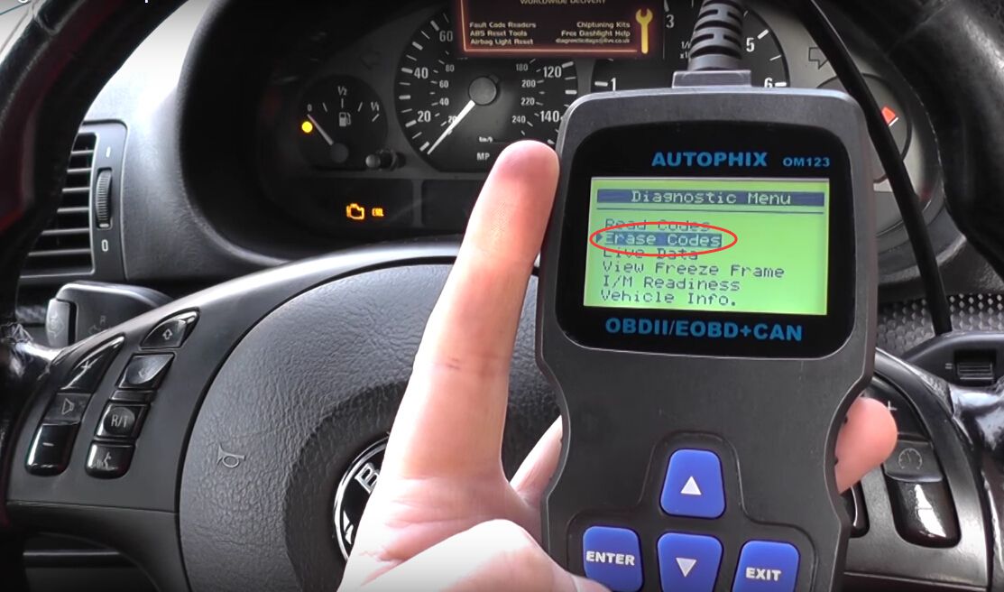 How Autophix OM123 Reset BMW EML Light P0341 Fault Code Car How Autophix OM123 Reset BMW EML Light P0341 Fault Code Car