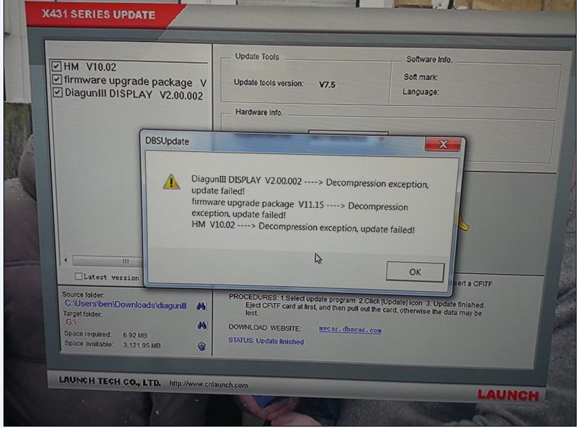 diagun iii update fail – UOBDII Official Blog