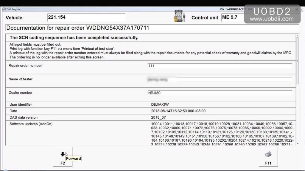 Mercedes 221 ME9.7 SCN coding online with vxdiag Benz C6 – UOBDII ...
