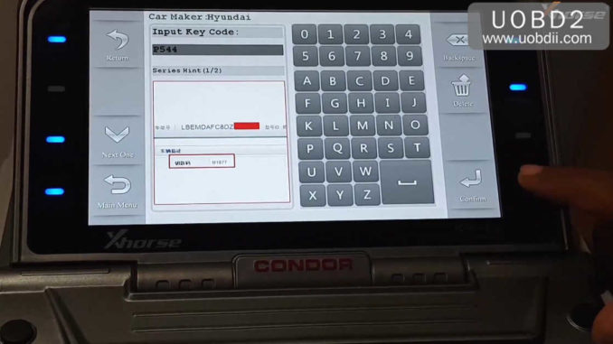 Condor Mini PLUS for Hyundai Grand i10 Key Decoding & Key Cut by Code ...