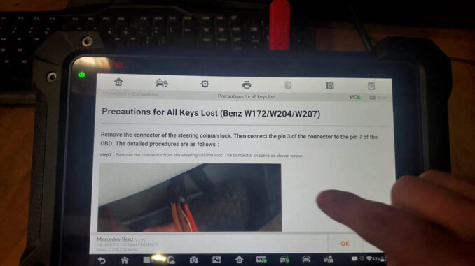 AUTEL IM608 Benz W204 all keys lost programming successfully – UOBDII ...