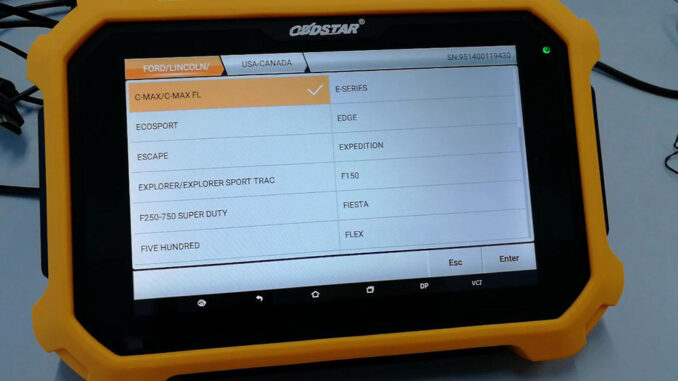 OBDSTAR Ford Odometer Correction / Key Programming Function List ...