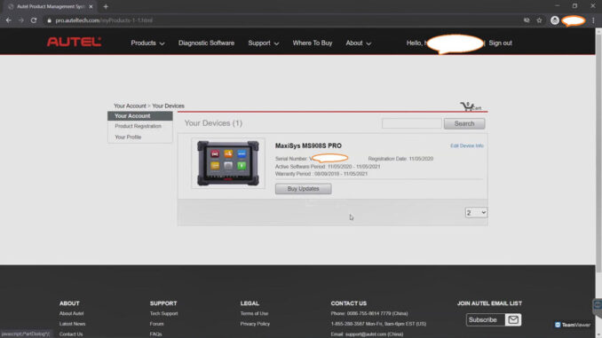 How to create an Autel Account and register Autel tool? – UOBDII ...