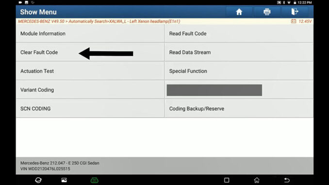 Launch X431 PAD V W212 SCN coding Headlamp Procedure – UOBDII Official Blog