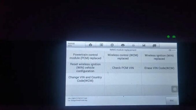 Autel IM508 Dodge Ram 2012 used WIN Module Programming Guide – UOBDII ...