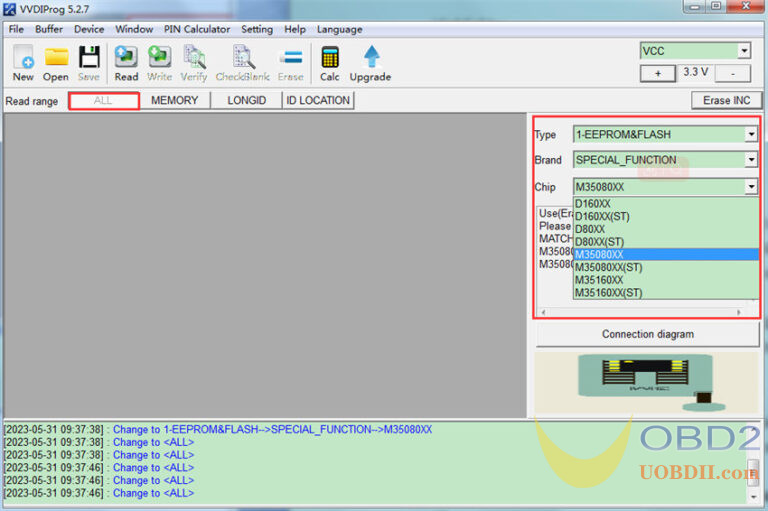 VVDI Prog Tutorials: Read and Write mileage with 35160DW Chip/M35080/D80 Adapter – UOBDII ...