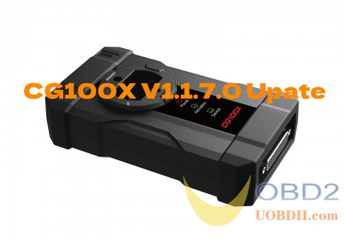 CG100X V1.1.7.0 Update: Added 28 models to airbag and 5 models to read ...