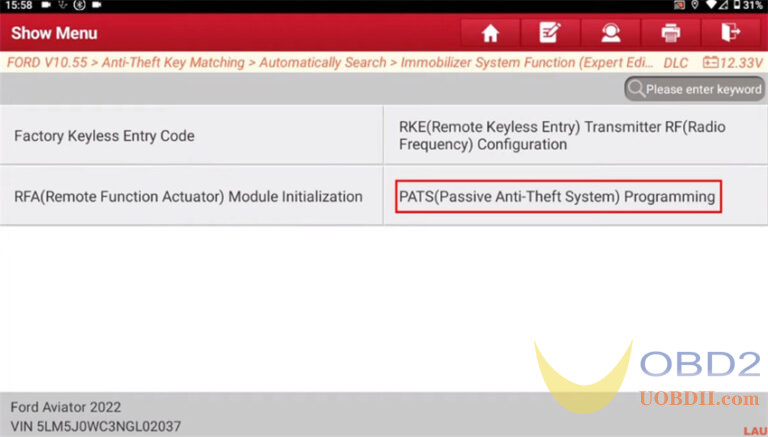 Launch X431 IMMO Plus / Elite Lincoln Anti-theft Key Matching – UOBDII ...