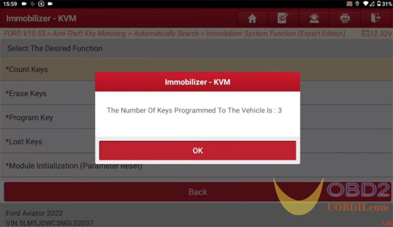 Launch X431 IMMO Plus / Elite Lincoln Anti-theft Key Matching – UOBDII ...