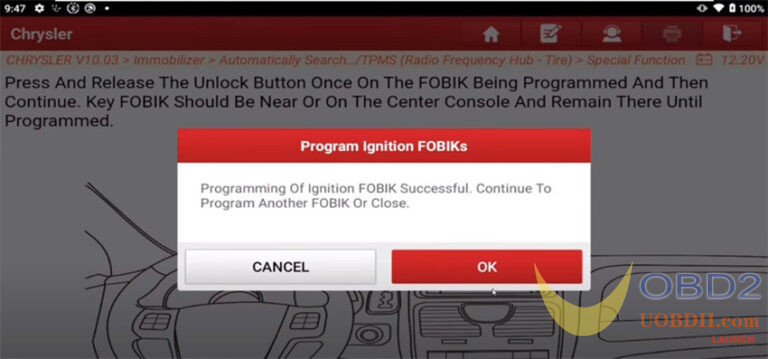 How to Do Chrysler Anti-theft Key Matching with Launch X431 IMMO Plus ...