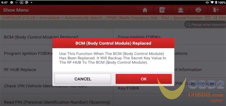 How to Do Chrysler Anti-theft Key Matching with Launch X431 IMMO Plus ...