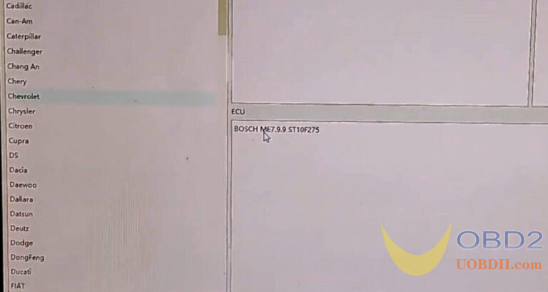 CG FC-200 Read Chevrolet ST10 ME7.9.9 in Boot Mode – UOBDII Official Blog