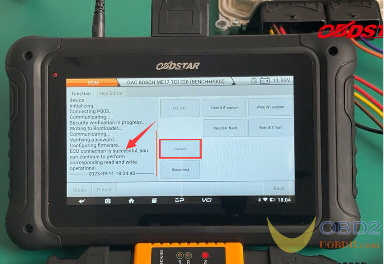 OBDSTAR DC706 Clone Bosch ME17 ECM on Bench – UOBDII Official Blog