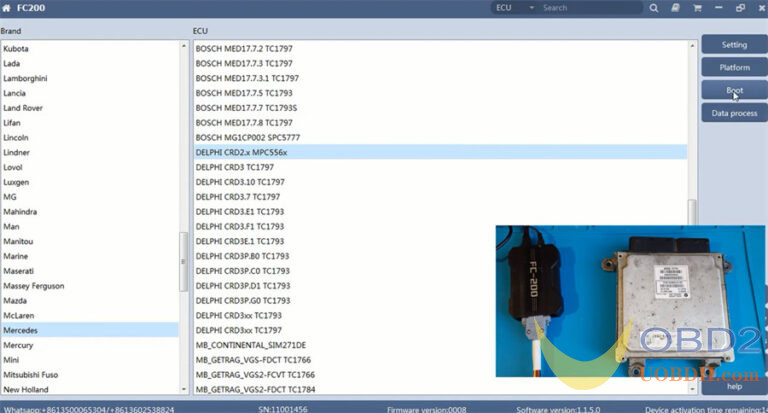 How to Read/Write Delphi ECU DCM3.5 by CG FC-200 – UOBDII Official Blog