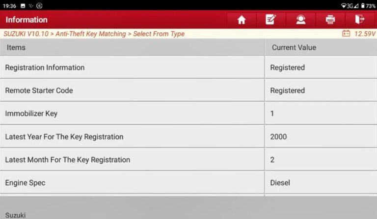 Suzuki Anti-Theft Key Matching with Launch X431 IMMO Plus/Elite ...