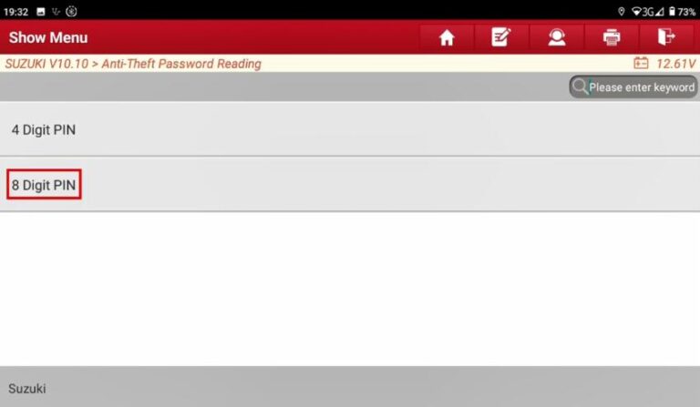 Suzuki Anti-Theft Key Matching with Launch X431 IMMO Plus/Elite ...