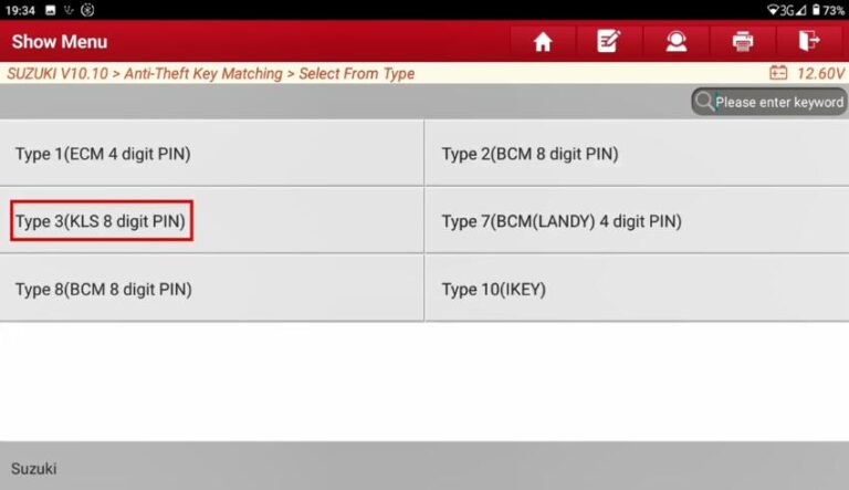 Suzuki Anti-Theft Key Matching with Launch X431 IMMO Plus/Elite ...