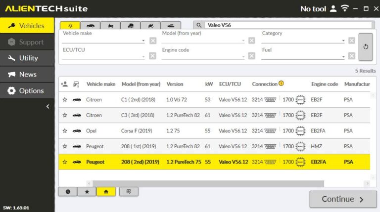 Kess V3 Remap Peugeot 208 and Citroen C1/C3 Valeo V56 via OBD – UOBDII ...