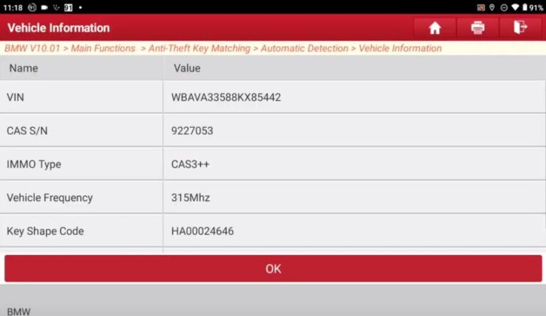 Launch X431 IMMO Plus Program and Delete BMW CAS3/CAS3+ Smart Key/Fob ...