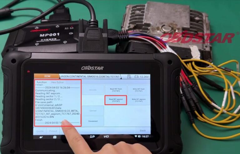 OBDSTAR DC706 Clone Volkswagen SIMOS10.22 ECM by Boot – UOBDII Official ...