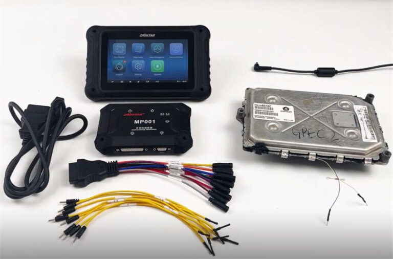 OBDSTAR DC706 with MP001 Programmer Clone JEEP GPEC2 ECM via Boot ...