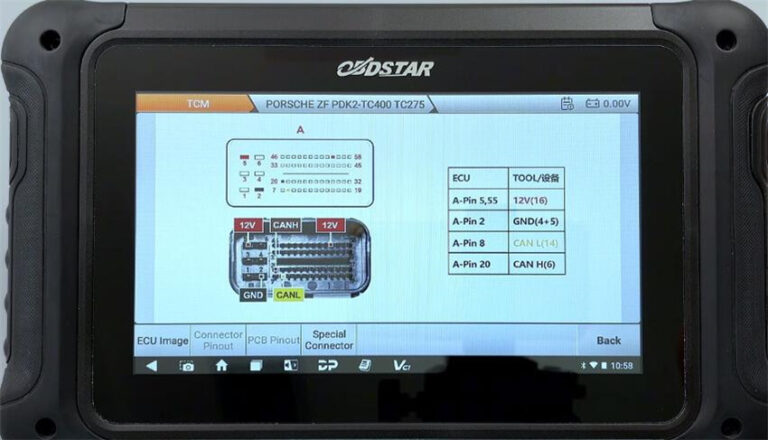 Porsche ZF PDK2-TC400 TCM Clone with OBDSTAR DC706 on Bench – UOBDII ...