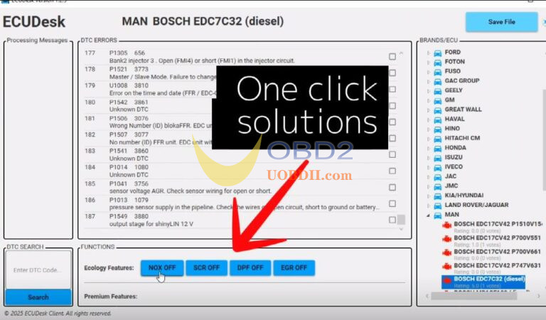ECUDesk Software for EGR DPF SCR NOx OFF User Guide – UOBDII Official Blog