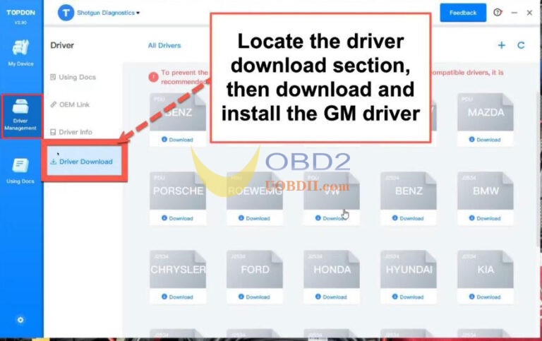 Topdon RLink J2534 and GM Techline Connect SPS2 Connection Guide ...