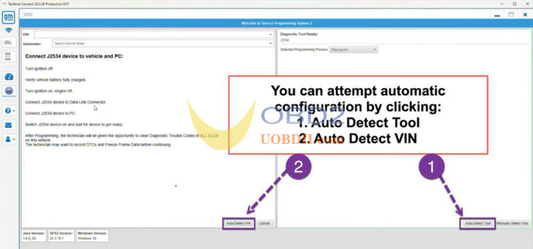 Topdon RLink J2534 and GM Techline Connect SPS2 Connection Guide ...