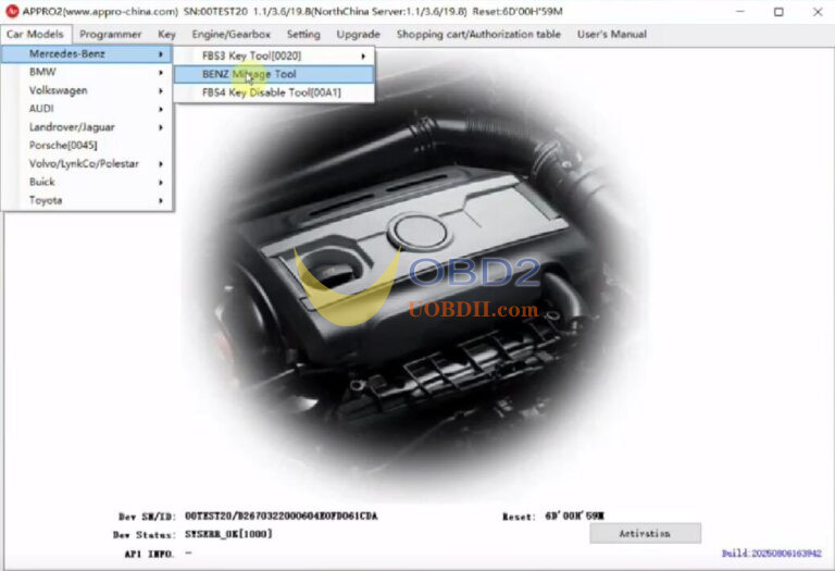 APPRO2 Correct Mercedes-Benz HU6 IC177 M (2018+) Mileage – UOBDII ...