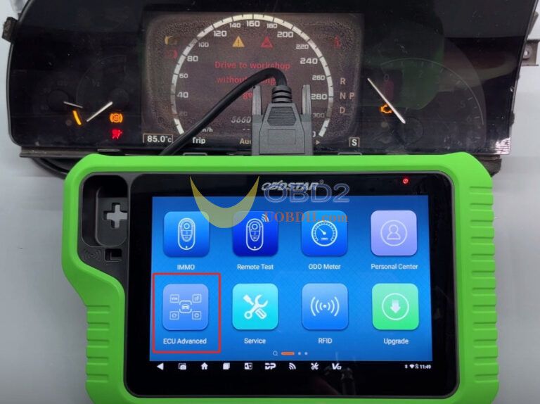 OBDSTAR X300 G3 Virgin and Program Mercedes-Benz W221 Used Dashboard ...